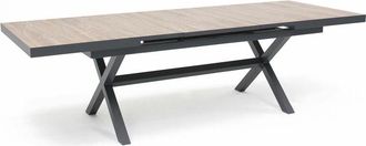 Oviala Table extensible 10 places en aluminium et c&eacute;ramique - Tivoli