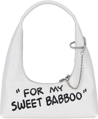 Marge Sherwood Femme, Sacs, Blanc, Taille: ONE Size X Peanuts Hobo Sac &Eacute;paule en Cuir Craquel&eacute;