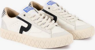 Palladium Baskets bi-mati&egrave;re compens&eacute;es en cuir m&eacute;lang&eacute;