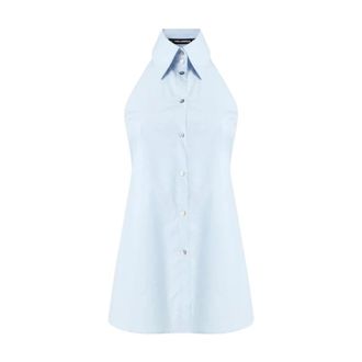 Karl Lagerfeld Camisa hombros y espalda al aire - - Blouses & Shirts - Damen - Blau - L