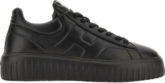 Hogan Low-Top Sneaker - H-Stripes H Shoes With Embossed H Design - Gr. 6_5 - in Schwarz - f&uuml;r Damen