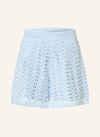 Sandro Sandro Strickshorts Mit Schmuckperlen blau