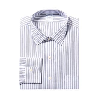 Brooks Brothers Homme, Chemises, Bleu, Taille: 4XL Chemise habill&eacute;e &agrave; col Ainsley en twill infroissable extensible en coton Supima