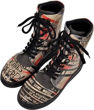 Dogo Damen Future Boots Halbhohe Stiefel, Multicolore, 40 EU