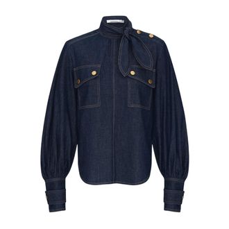 Zimmermann Damen, Blusen & Hemden, Blau, XSGr&ouml;&szlig;e