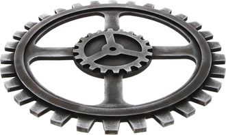 Angoily 40cm Retro Holz Zahnrad Wanddekoration Industriestil Wandbild f&uuml;r Bar Caf&eacute; Wohnzimmer