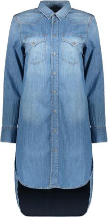 Diesel Femme, Robes, Bleu, Taille: 34 FR De-Blanche Shirt Dress