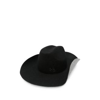 Ruslan Baginskiy Strukturierter Hut - - Accessories - Damen - Schwarzk - XS