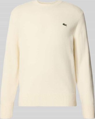 Lacoste Regular Fit Pullover aus reiner Wolle