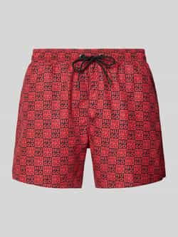 HUGO BOSS Badehose mit Allover-Muster Modell AARON_SWIM