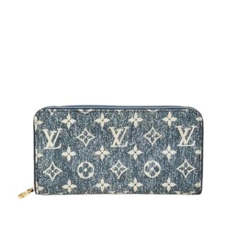 Louis Vuitton Portefeuille Long Monogram Denim Pre-owned - Femme - Pre-owned - Bleu - Taille: ONE Size
