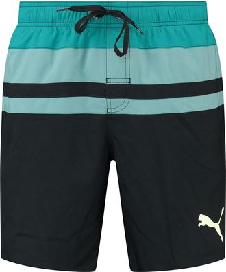 Puma Herren Mid Shorts, Black Teal Combo, M