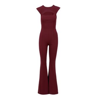 Aniye By Ausgestellte Hose Jumpsuit mit Schulterpolstern - - Jumpsuits & Playsuits - Damen - Rot - M