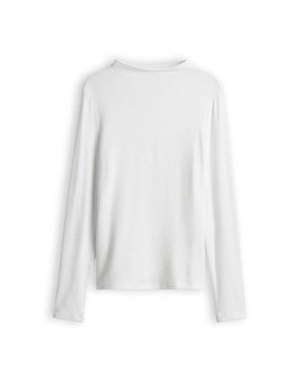 OPUS Longsleeve Sosemin aus Jersey mit angerauter Oberfl&auml;che Figurbetonte Silhouette mit Funnel Neck und softer Jerseyhaptik
