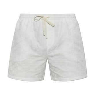 Balmain Homme, Maillots de bain, Blanc, Taille: XS Short de bain imprim&eacute; PB Labyrinthe