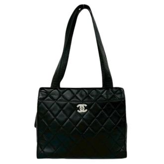 Chanel Pre-owned Vintage Shoulder Tote - - Pre-owned - Damen - Schwarzk - ONE SIZE