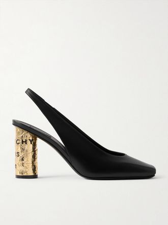 Givenchy Tape Slingback-pumps Aus Leder - Schwarz