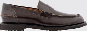 Buttero Mocassins Penny en cuir de veau bross&eacute; avec semelle en caoutchouc