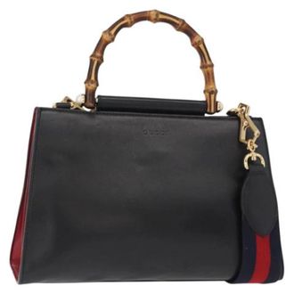 Gucci Sac &agrave; main vintage en cuir Pre-owned - Femme - Pre-owned - Noir - Taille: ONE Size