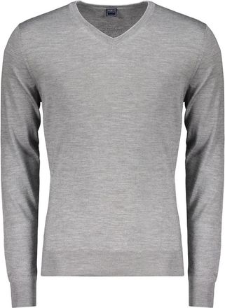 Fedeli Homme, Pulls, Gris, Taille: L Pull Cachemire Soie Col V
