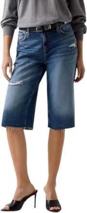Guess Femme, Shorts, Bleu, Taille: W29 Bermuda en denim