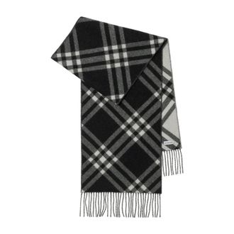 Burberry Check Kaschmirschal - - Accessories - Herren - Schwarzk - ONE SIZE