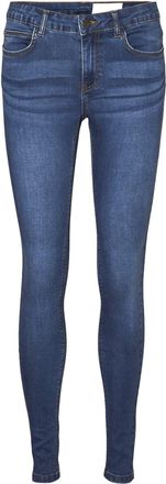 Noisy May Damen Nmbillie Nw Skinny Vi021mb Noos Jeans, Medium Blue Denim, 29W 32L EU