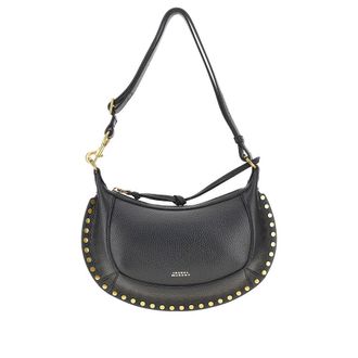 Isabel Marant Grained leather Oskan Moon bag Woman One Size