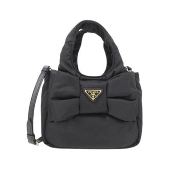 Prada Pre-owned Tessuto Fiocco Umh&auml;ngetasche - - Pre-owned - Damen - Schwarzk - ONE SIZE