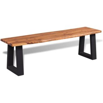 vidaXL Vidaxl - Banc en bois dacacia massif 160 cm