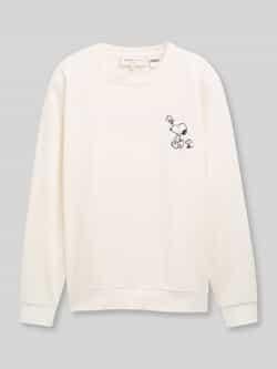 Tom Tailor Denim Relaxed Fit Sweatshirt aus Baumwoll-Mix mit Peanuts-Print