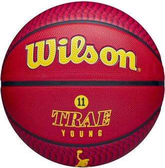 Wilson NBA Player Icon Trae Young Outdoor Ball WZ4013201XB, Womens,Mens basketballs, red, 7 EU