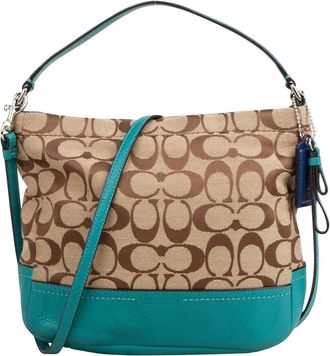 Coach Crossbody Bags - Coach Monogram Signature Handbag - Gr. unisize - in Braun - f&uuml;r Damen