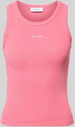Oh April Tr&auml;gertop in Ripp-Optik mit Label-Stitching Modell Dara