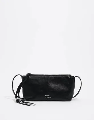 Bimba & Lola Leder-Minitasche in Schwarz