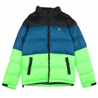 Dolly Noire Gepolsterte Jacke in Schwarz/Gr&uuml;n - - Jackets - Herren - Mehrfarbig - XL