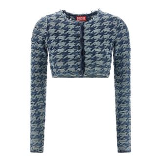 Diesel Femme, Pulls, Bleu, Taille: 40 FR M-Hella Cardigan