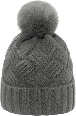 Generic 2026 Bonnet dhiver en laine pour femme chaud et doux, gris, M