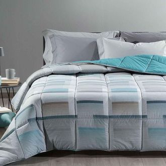 Caleffi Steppdecke Sydney aus reiner Baumwolle Caleffi Doppelbett / Grau