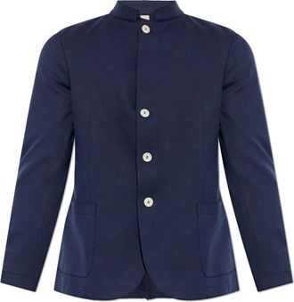 Eleventy Homme, Vestes, Bleu, Taille: M Turtleneck Blazer