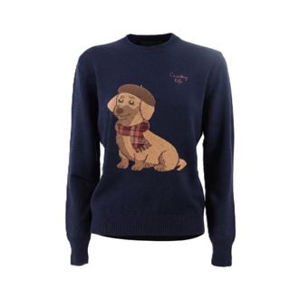 MC2 Saint Barth New Queen Pullover - - Knitwear - Damen - Blau - S