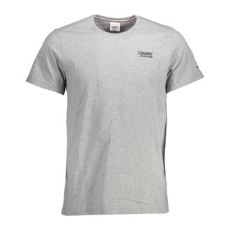 Tommy Hilfiger Homme, Tops, Gris, Taille: XL T-shirt Manches Courtes Coton Gris Homme
