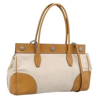 Prada Pre-owned Vintage Tote Bag - Femme - Pre-owned - Beige - Taille: ONE Size