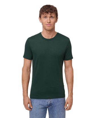 Danish Endurance 100% Merinowolle T-Shirt Herren, Atmungsaktives Unterhemd, Funktionsshirt, Dunkelgr&uuml;n, XL