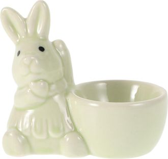 Amosfun Keramik Eierbecher Hasenform Fr&uuml;hst&uuml;cksbecher Komfortables Wohnaccessoire Robust Leicht Zu Reinigen Kompakt Geschenkidee Wohnzimmer B&uuml;ro