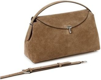 Toteme Sac T-lock en cuir su&eacute;d&eacute;