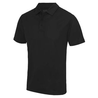 Just Cool Herren Funktions Poloshirt Cool Polo / Jet Black, XXL XXL,Jet Black