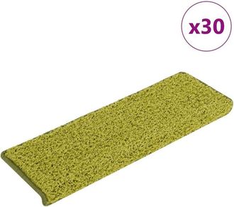 vidaXL Stufenmatten 30 Stk. 65x21x4 cm Gr&uuml;n Rechteckiger Rand vidaXL