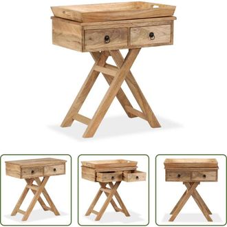 vidaXL Vintage-Beistelltisch - Beistelltisch Mangoholz Massiv 65 x 40 x 76 cm