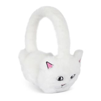 Ripndip Homme, Accessoires, Blanc, Taille: ONE Size Cache-Oreilles Sherpa Lord Nermal Blanc